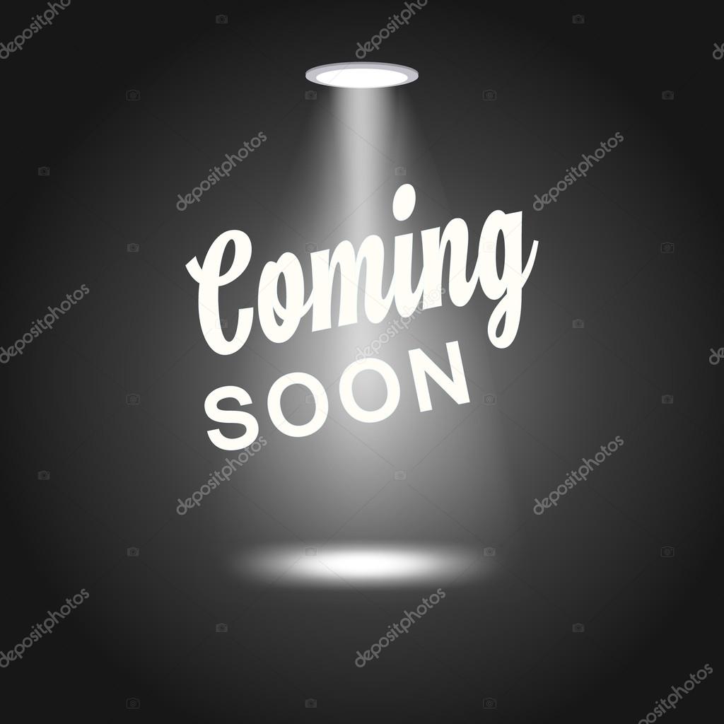 Black background with coming soon inscription Stock Vector Image by ...