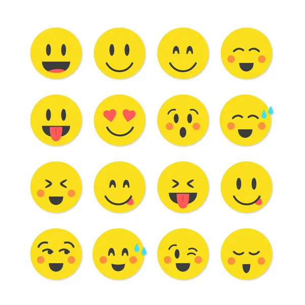 Set of flat Smiley emoticons Stock Vector Image by ©gleb261194.gmail ...