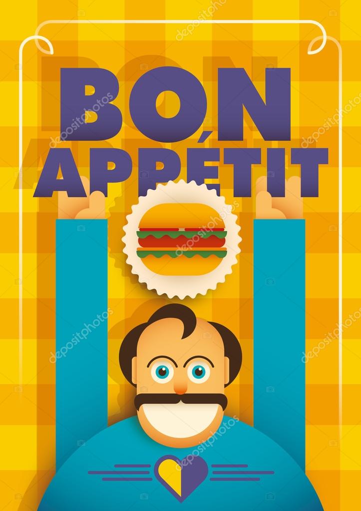 Fast food background with comic guy. Stock Vector Image by ©Rakavaja ...