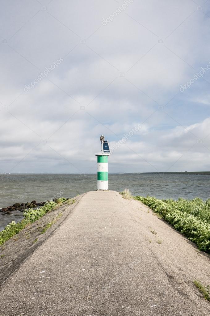 Lighthouse at the levee in Netherlands Stock Photo by ©hzparisien@gmail ...