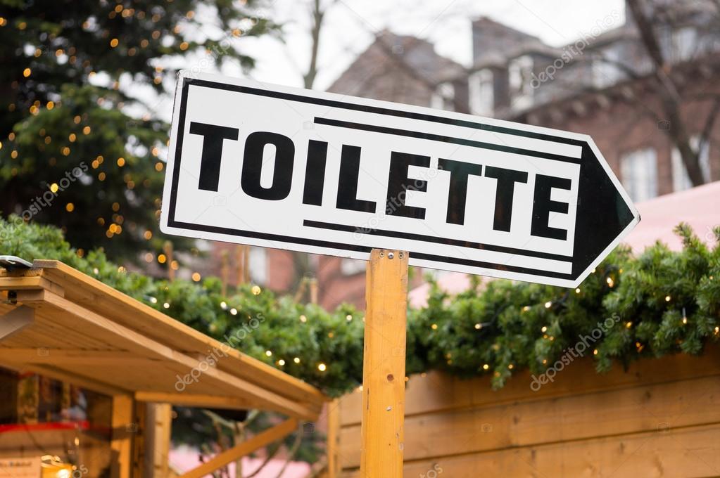 Toilet sign on the Christmas market Stock Photo by ©hzparisien@gmail ...