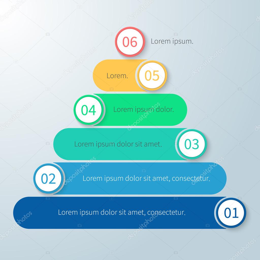 Pyramid for infographics with numbers Stock Vector Image by ...