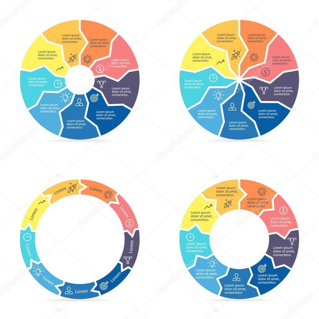 Circular arrows for infographics. Stock Vector Image by ©fireofheart08 ...