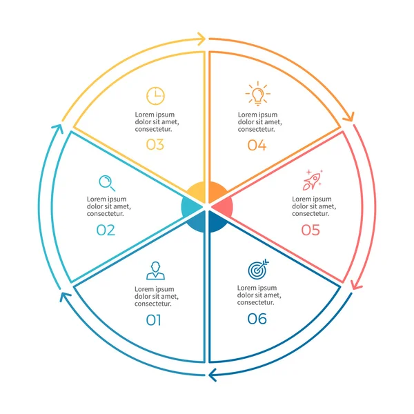 Pie chart, diagram with 9 steps, options. Stock Vector by ...