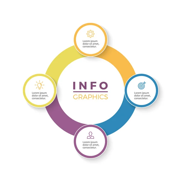 Four segments Vector Art Stock Images | Depositphotos