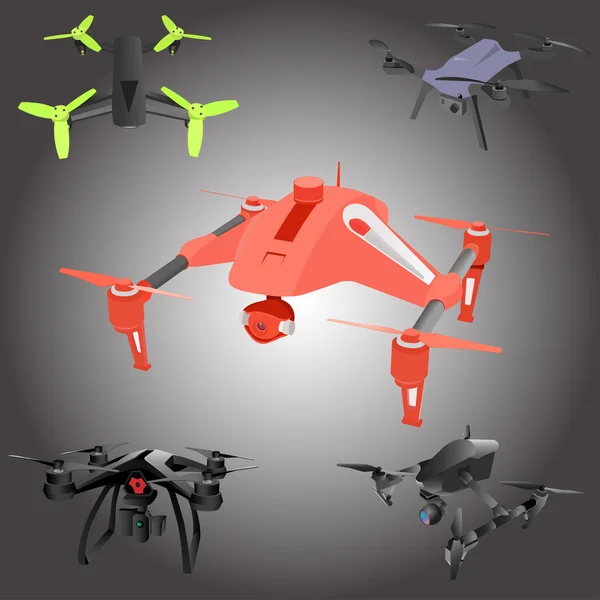 Drones isometric Vector Art Stock Images | Depositphotos