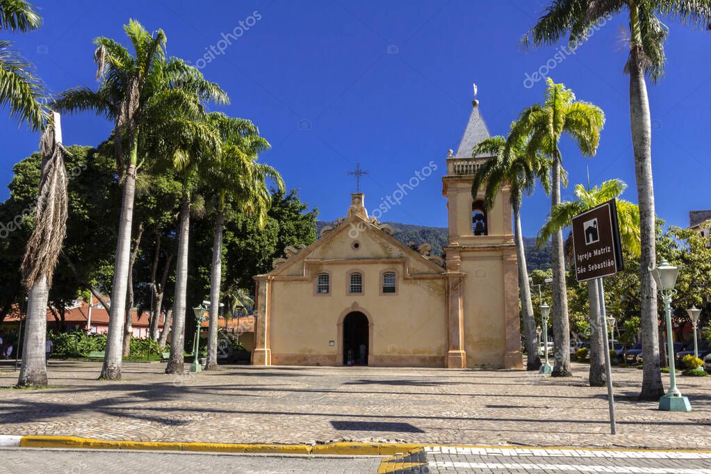 Así Sebastio, Sao Paulo, Brasil, 16 / 05 / 2015. fachada da igreja ...
