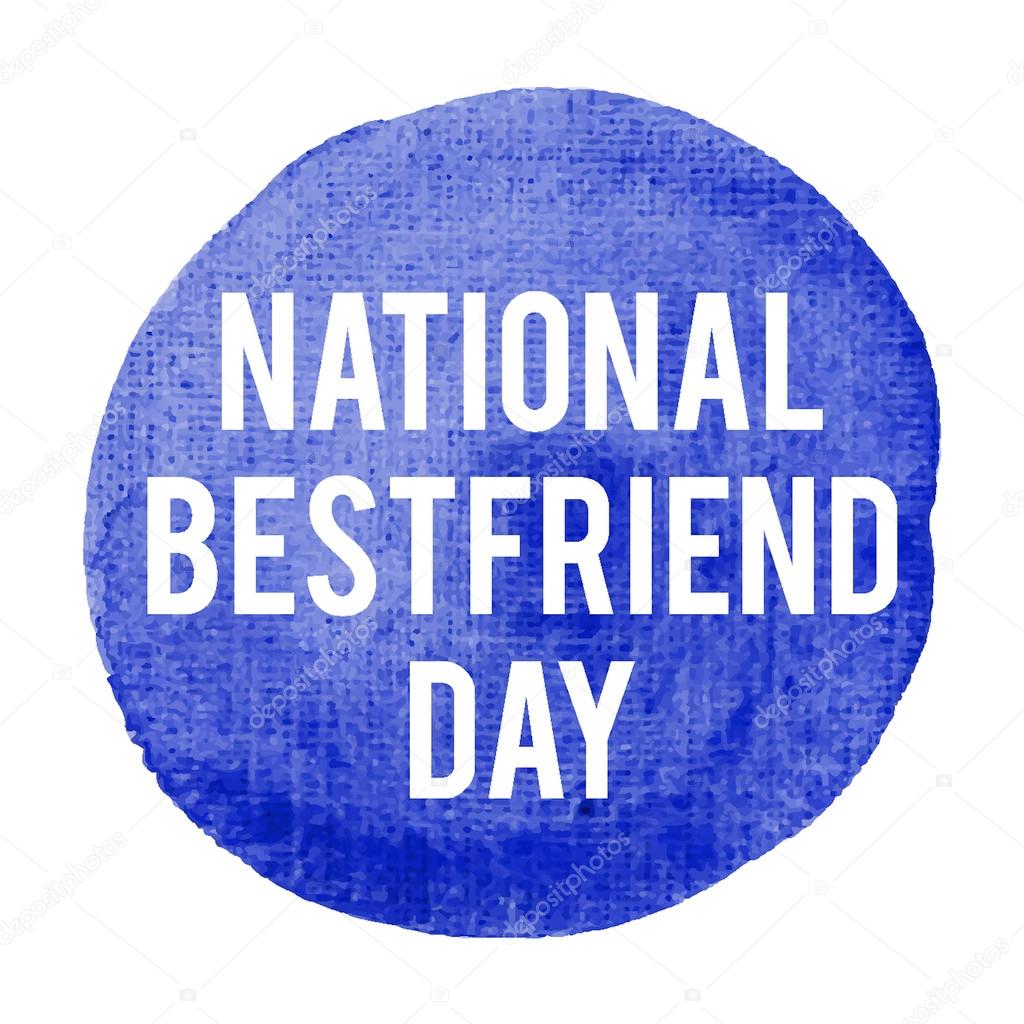National Best friend Day Holiday, celebration, card, poster, logo ...