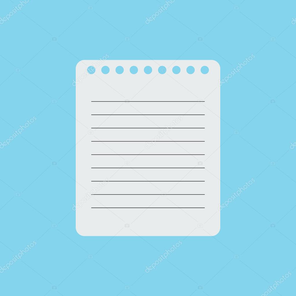 Illustration of notebook. Note. Stock Vector Image by ©gizzatovgazinur ...