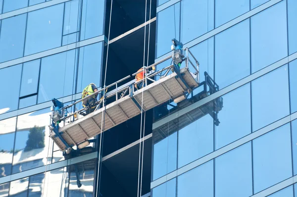Glass windows installation - Stock Image - Everypixel