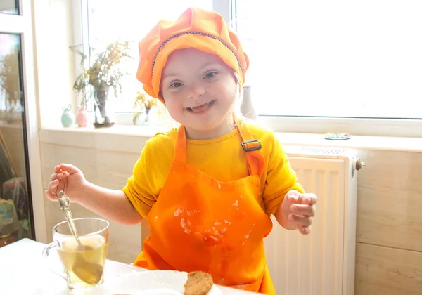 Child Syndrome Chef Portrait Disabled Girl — Stock Photo © fotka.anna ...