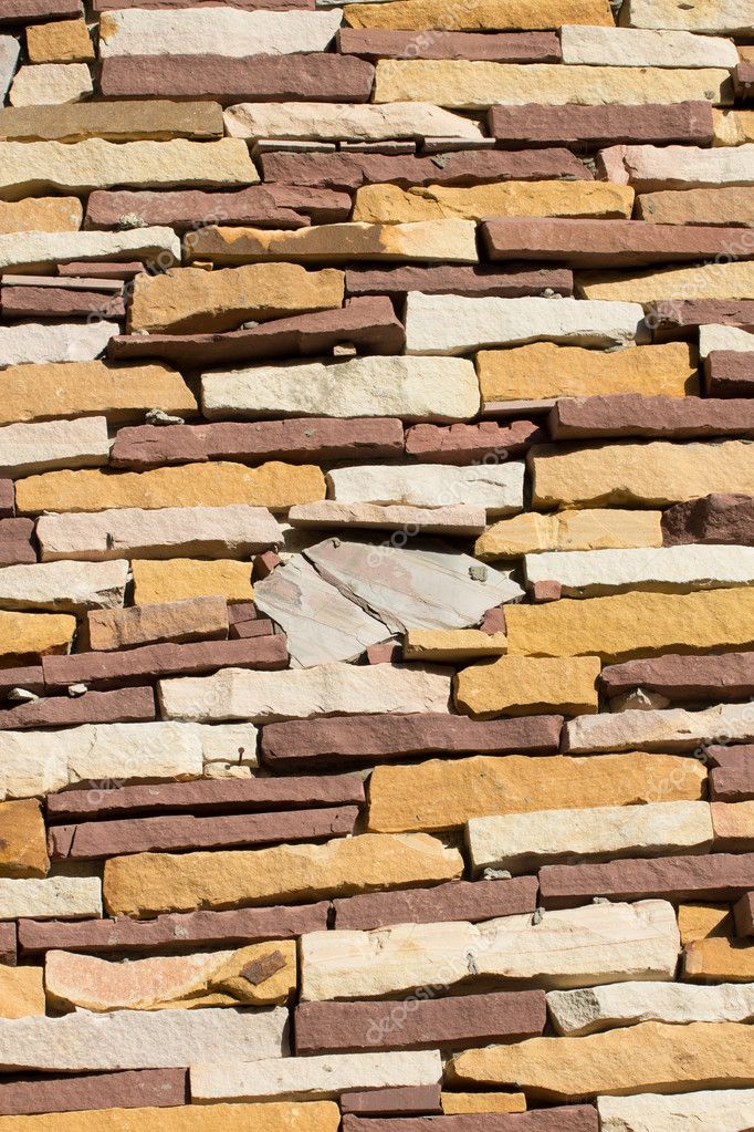 Block sand stone wall Stock Photo by ©coffeekai 124646906