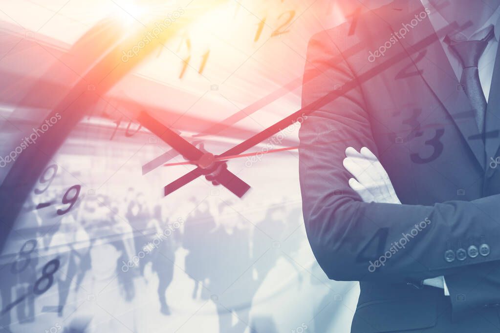 Business Times, Horas de trabajo hora del reloj de trabajo de oficina ...