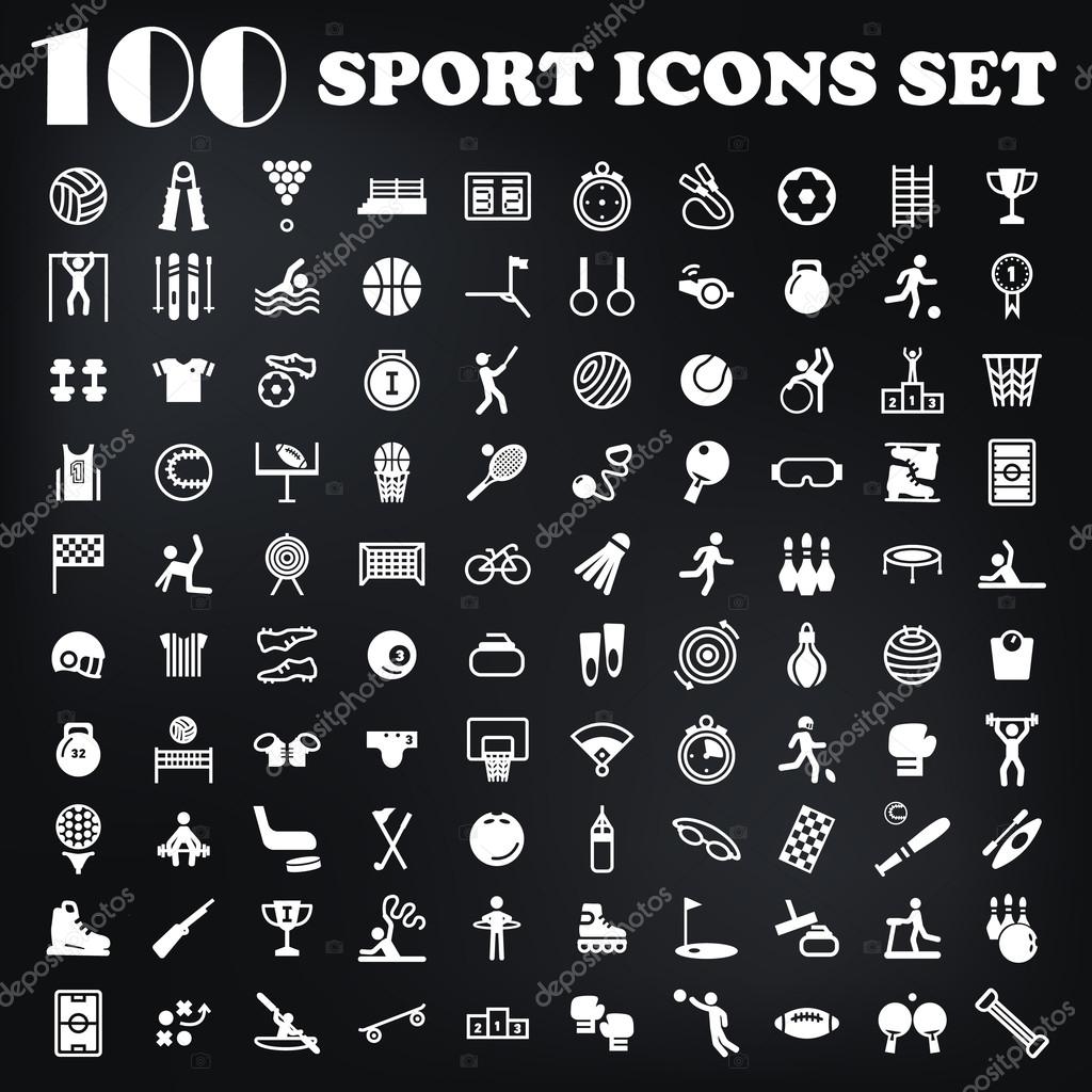 Big sport icon set Stock Vector Image by ©HedgehogVector #122985940