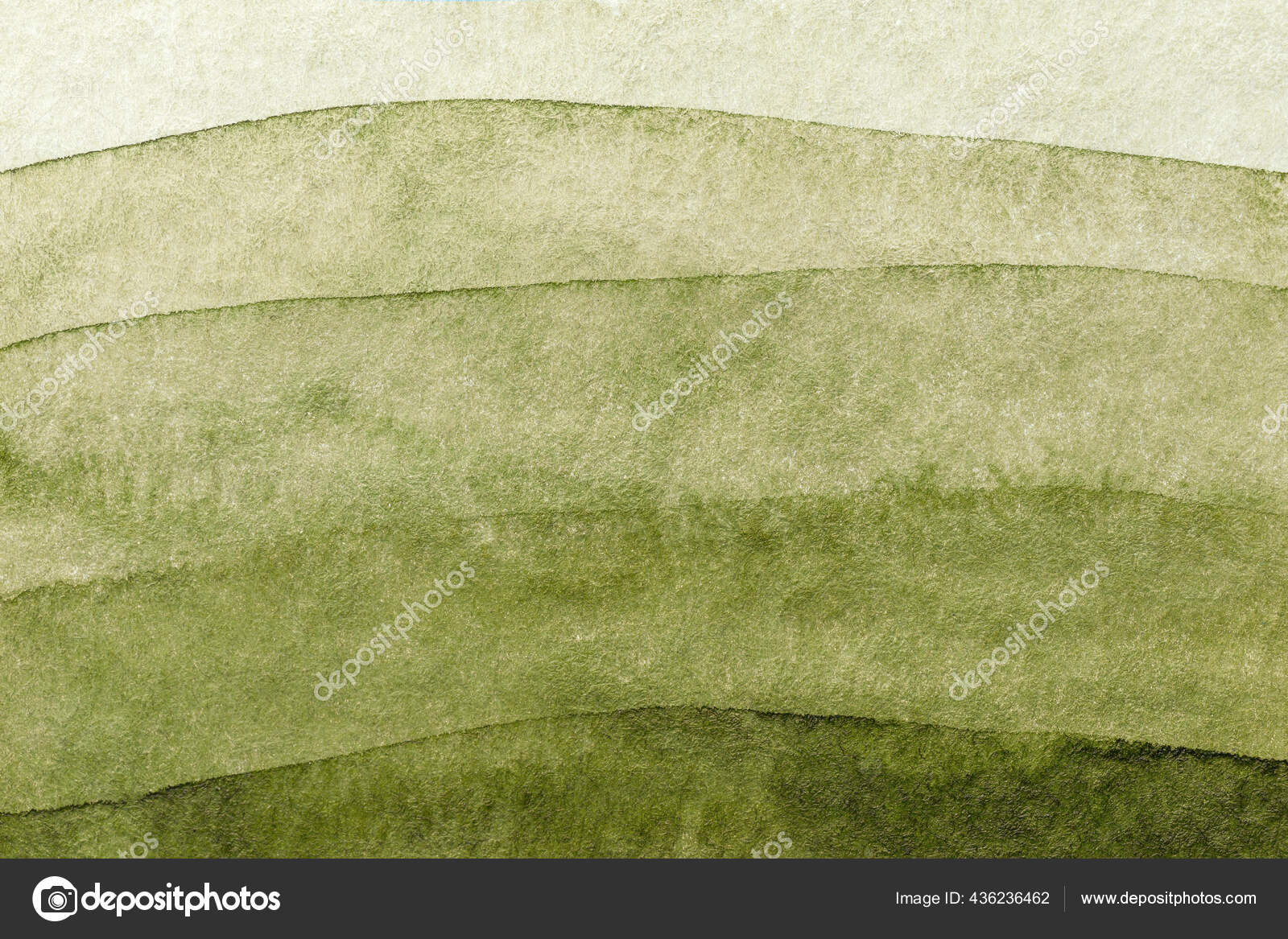 Abstract Art Background Green Olive Colors Watercolor Painting Canvas ...