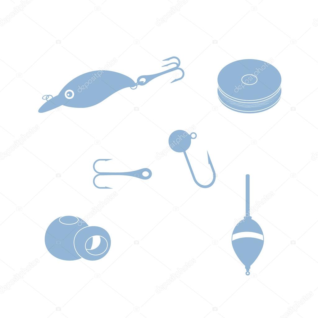 Colorful set of different tools for fishing Stock Vector by ©aquamarine ...