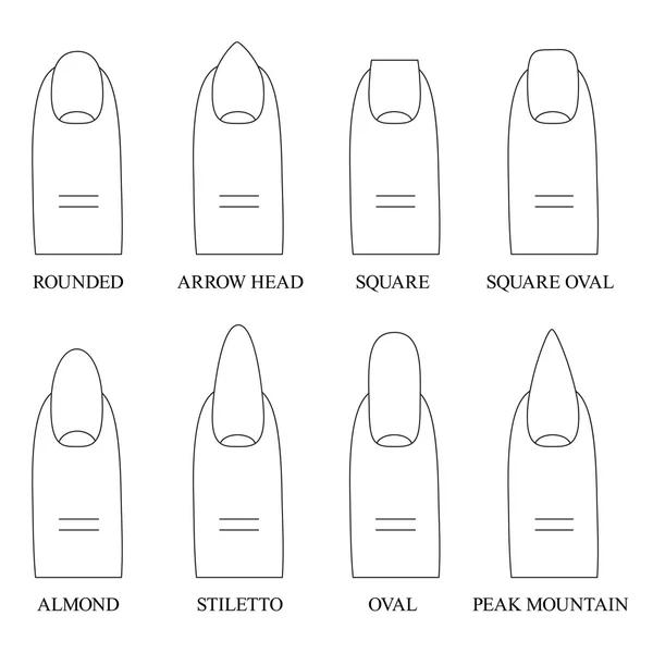 Nails shape Vector Art Stock Images | Depositphotos