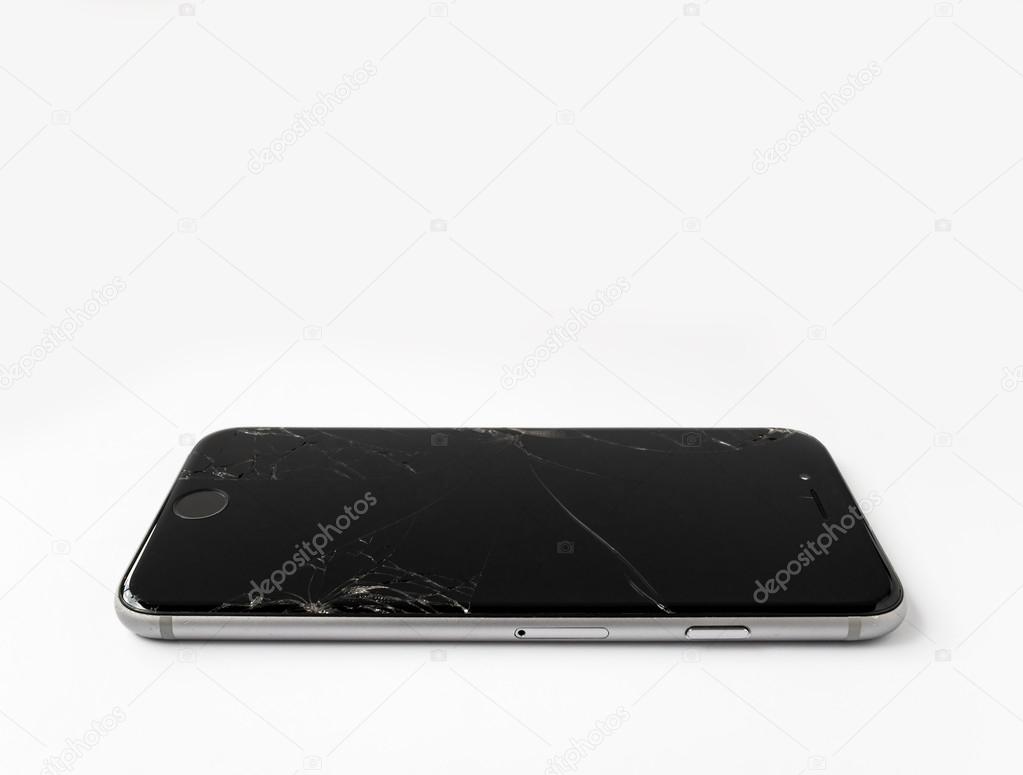 Apple Broken Glass Background