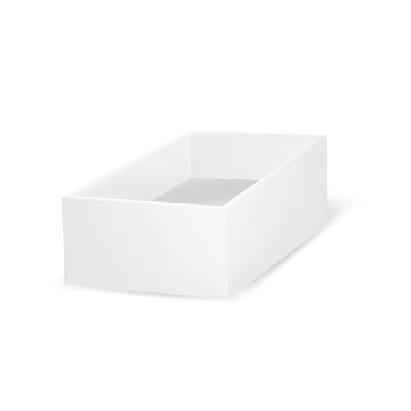 Top view of open white gray square packaging box Stock Vector Image by ...