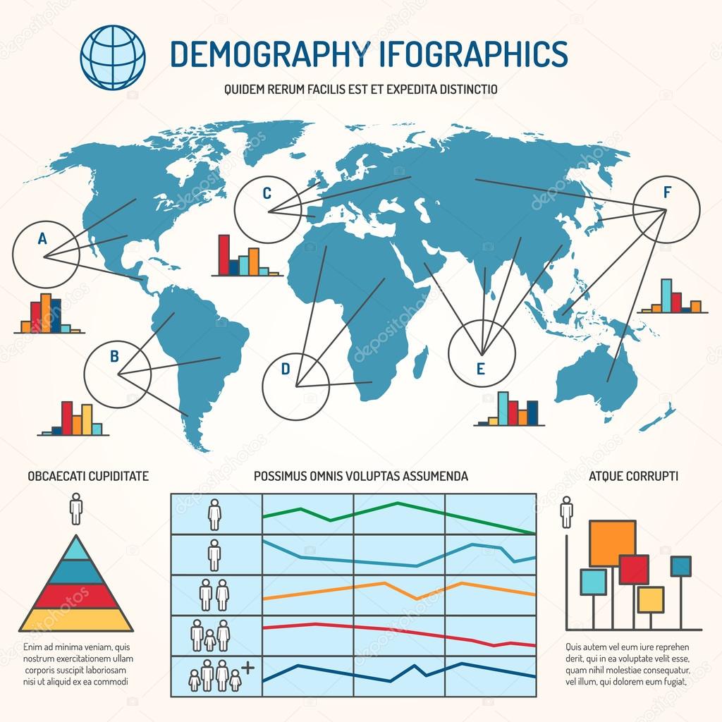 Demographic infographics vector template Stock Vector by ©vectortatu ...