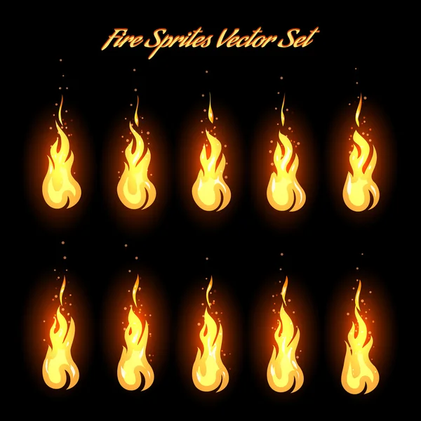 Fire animation Vector Art Stock Images | Depositphotos
