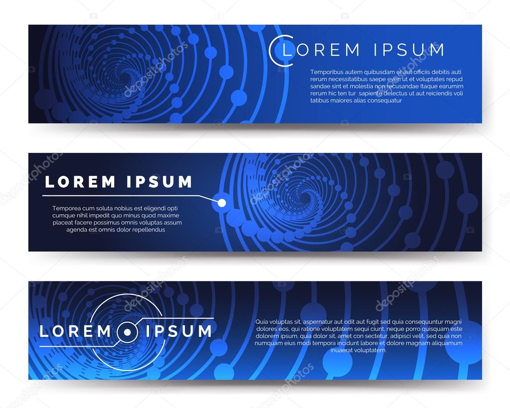 Medical banners with blue glow vortex Stock Vector Image by ©vectortatu ...