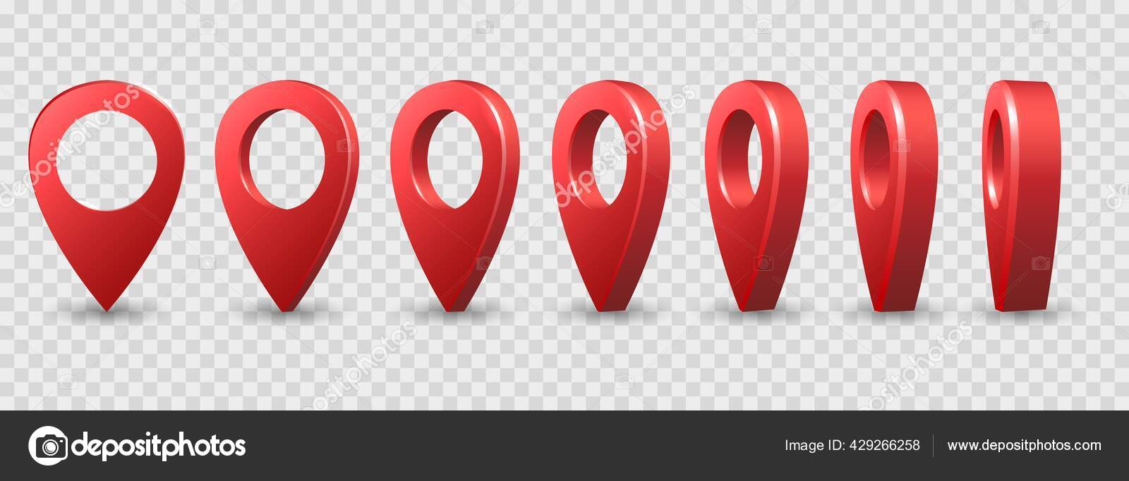 Map 3d pins Stock Vector Image by ©vectortatu #429266258