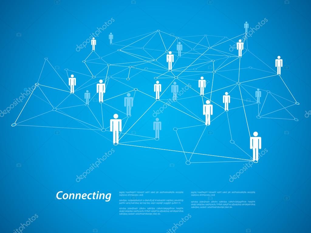 Connecting people concept Stock Vector Image by ©b14ckminus #101468630