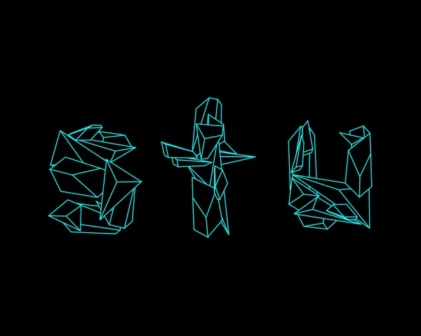 3D Prism Font Stock Vector Image by ©b14ckminus #106074016