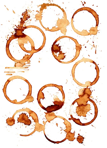 Coffee stain set - Stock Image - Everypixel
