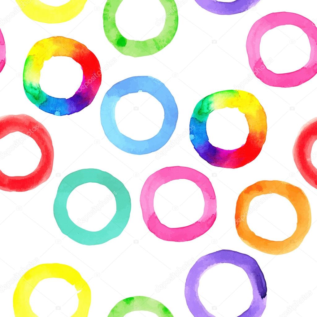 Watercolor rainbow rings Stock Photo by ©lesichkalll27.gmail.com 108075872