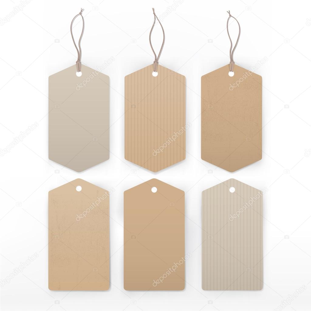 Vintage cardboard textured labels Stock Vector by ©elenabs 103550606