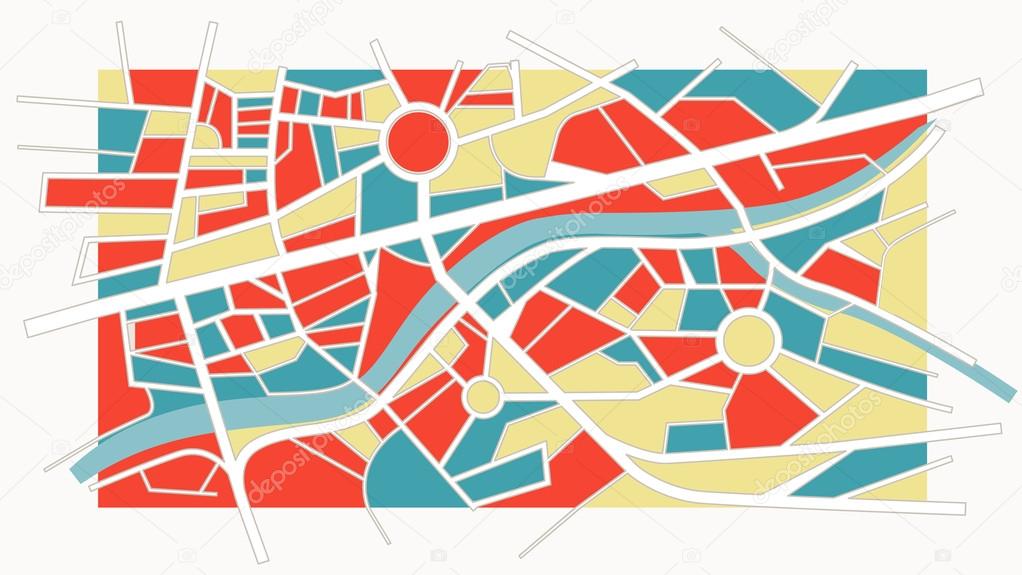 Abstract colorful city map Stock Vector Image by ©elenabs #103551408