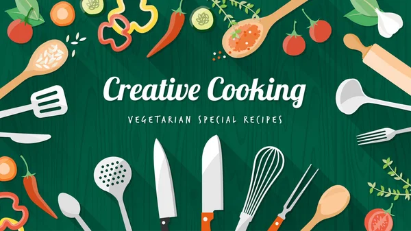 Food and cooking banner - Stock Image - Everypixel