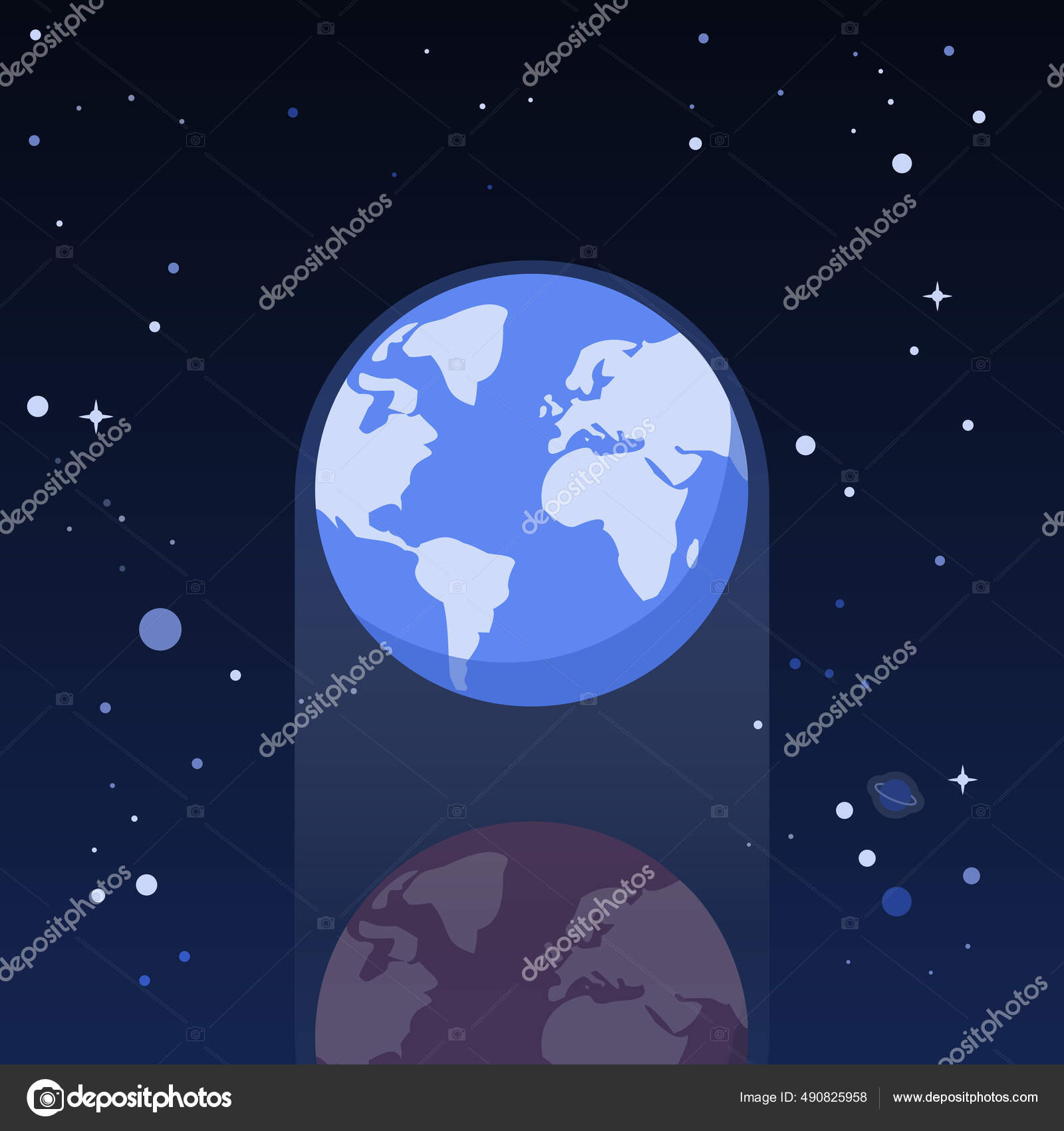 New Earth Ascension Universe Stock Vector Image by ©elenabs #490825958