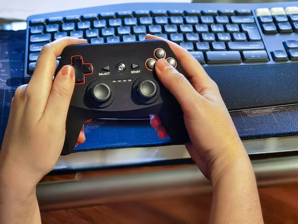 Game laptop joystick Stock Photos, Royalty Free Game laptop joystick ...