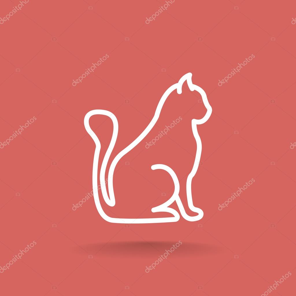 Outline cat icon Stock Vector by ©Mr.Webicon 102075400