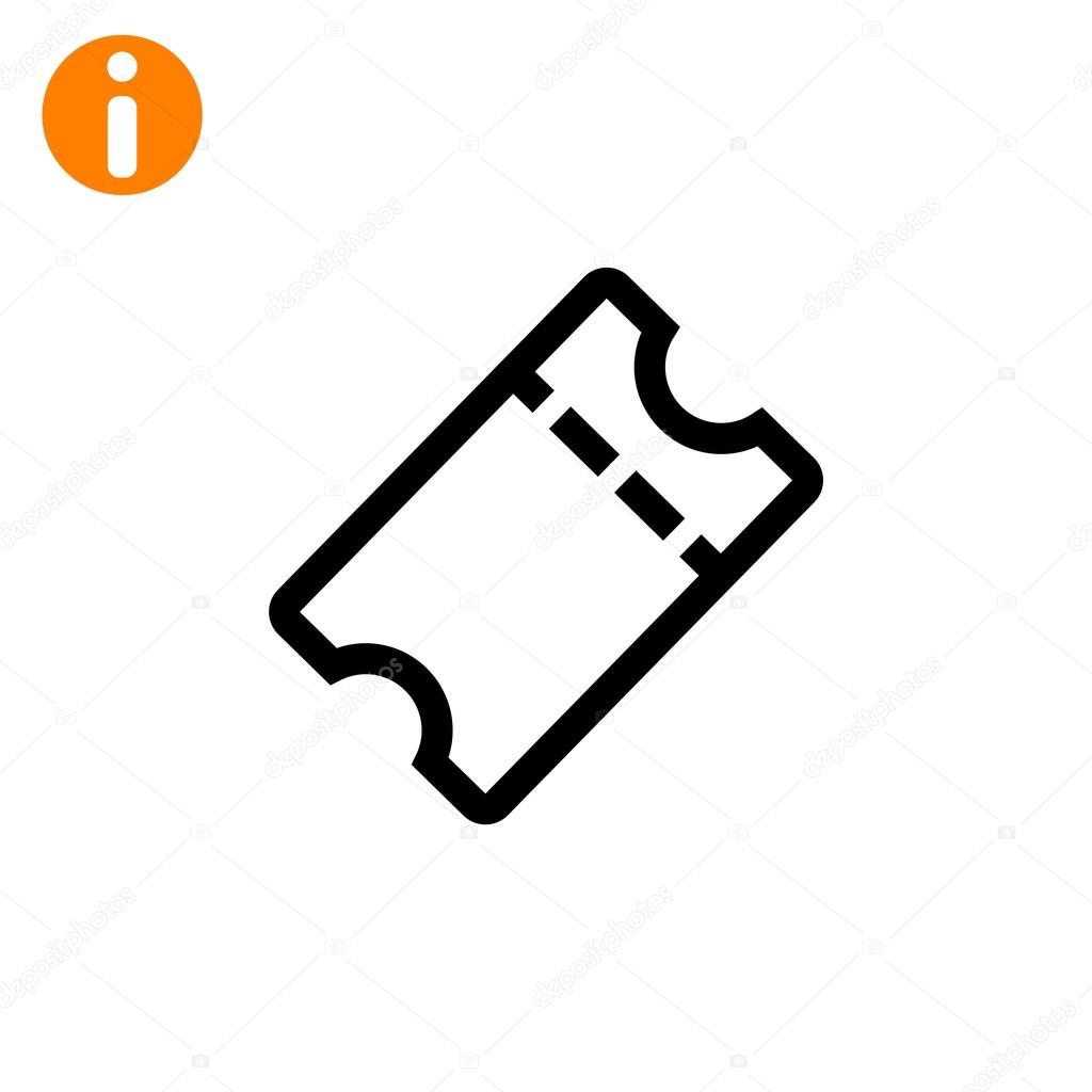 Flat ticket icon — Stock Vector © Mr.Webicon #102139760