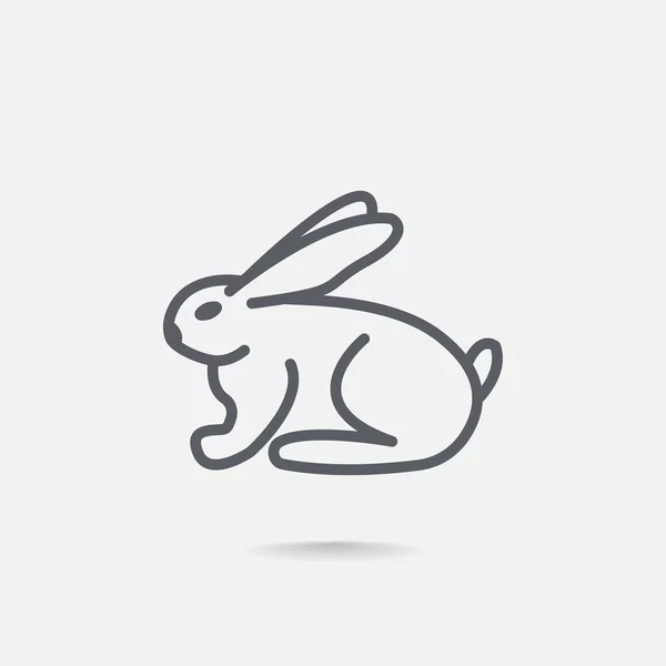 Simple Rabbit Outline