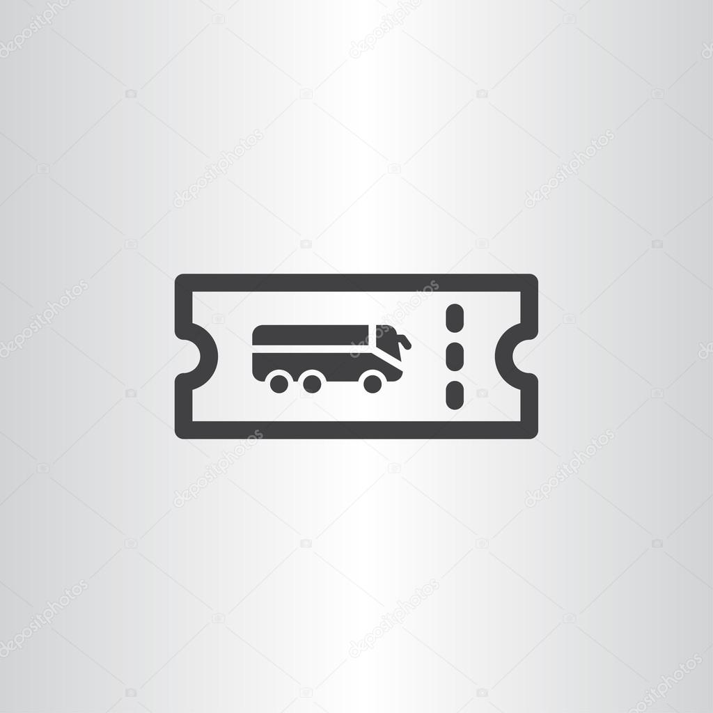 Bus ticket icon Stock Vector by ©Mr.Webicon 104123230