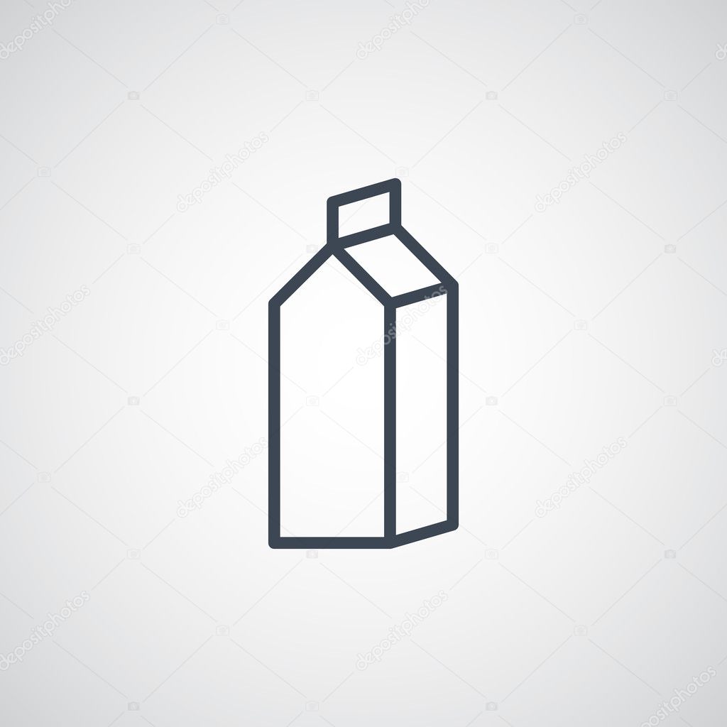 Paper package of milk icon Stock Vector by ©Mr.Webicon 104513992