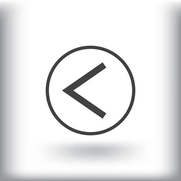 Left direction arrow icon — Stock Vector © Mr.Webicon #122205026