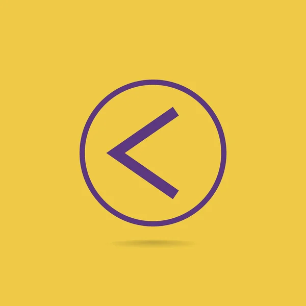 Left direction arrow icon — Stock Vector © Mr.Webicon #122205026