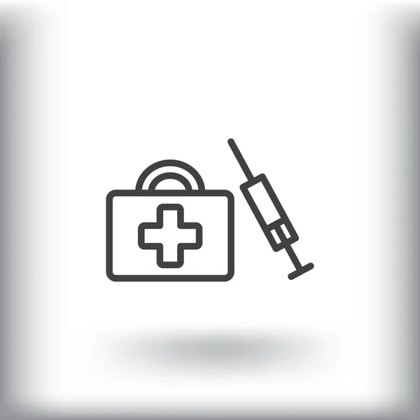 Ikona sada první pomoci injekcí Stock Vector od © Mr.Webicon 102667460