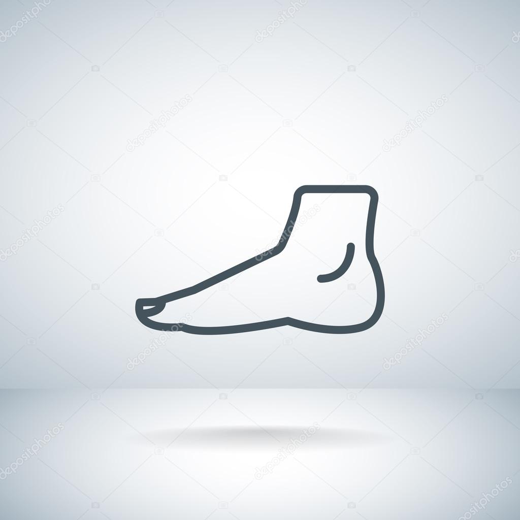 Human foot icon — Stock Vector © Mr.Webicon #110248898