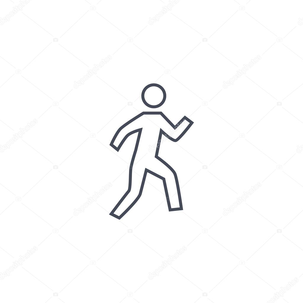 Yellow Walking Man Logo