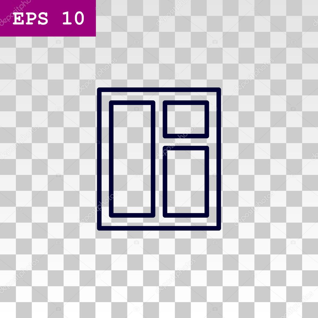 Window box icon — Stock Vector © Mr.Webicon #115653578