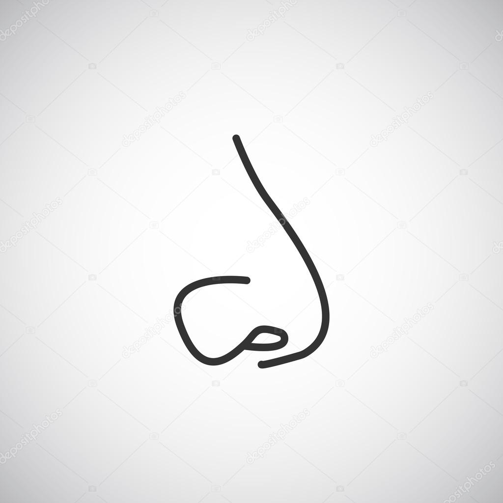 Symbol menschlicher Nase Stock-Vektorbild von ©Mr.Webicon 122194376