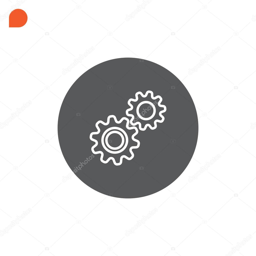 Mechanism, cogs, gear icon — Stock Vector © Mr.Webicon #122196846