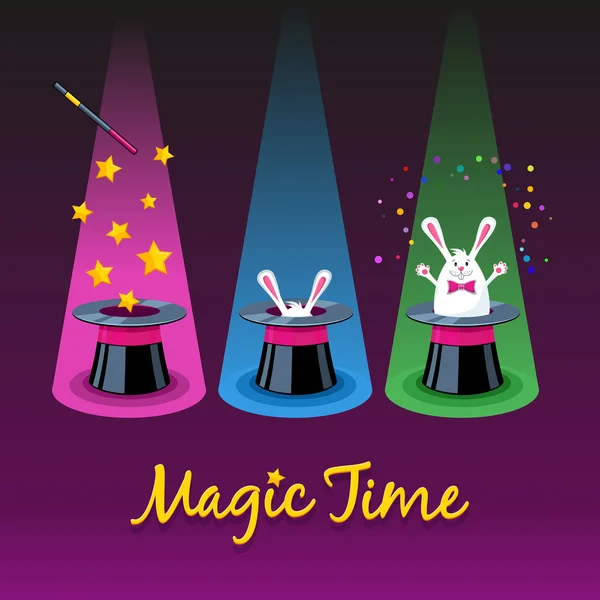 124 모자에서 토끼 Vector Images | Depositphotos